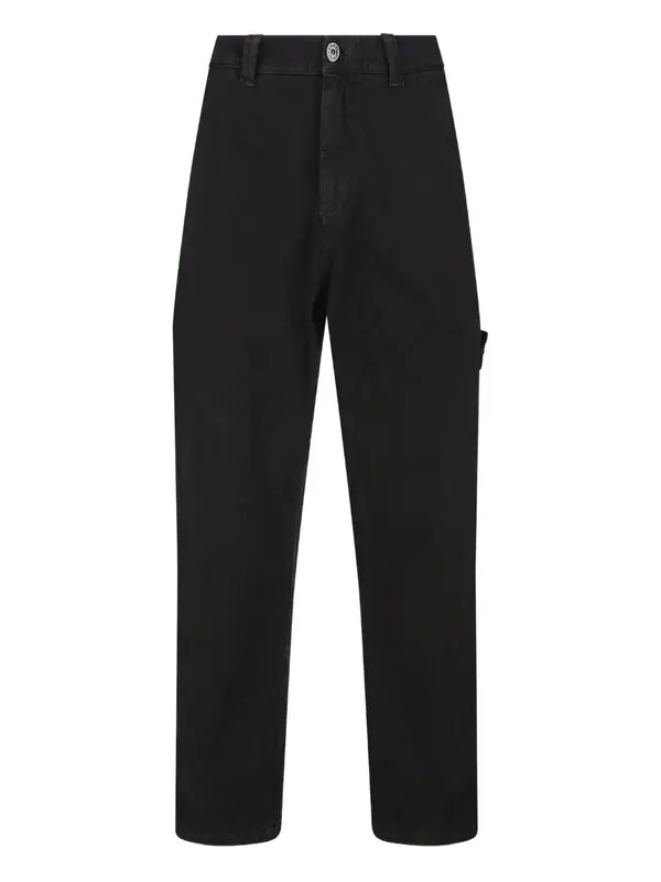 Stone Island Stylish Cargo Pants With Snap Fastening