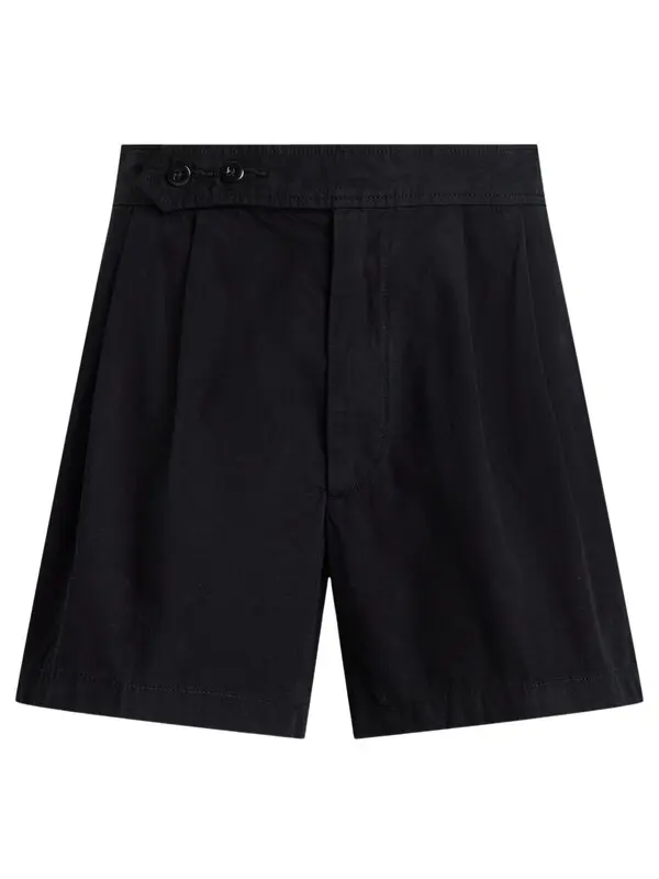 Ralph Lauren Classic Cotton Pleated Shorts - Black