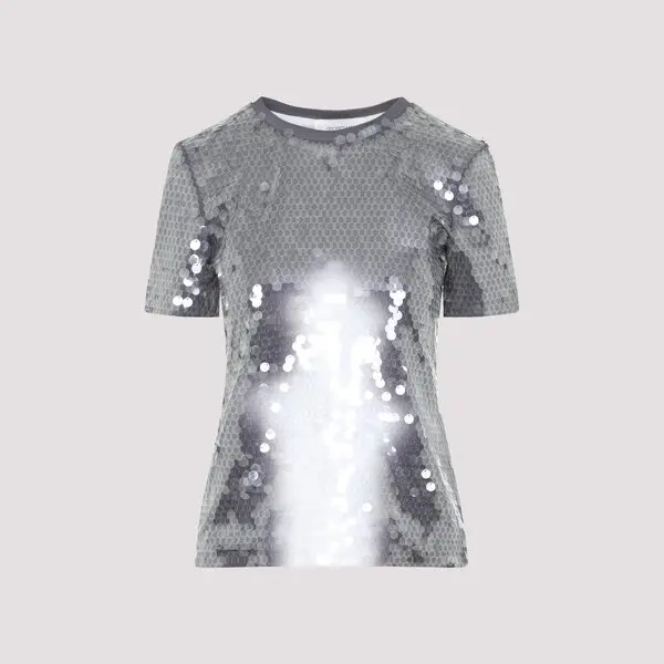 Sportmax Sequin Embellished T-shirt - Grey