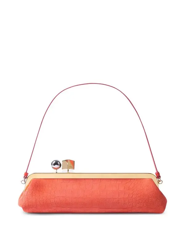 Jacquemus Mini Salon Clutch Handbag - Redorange