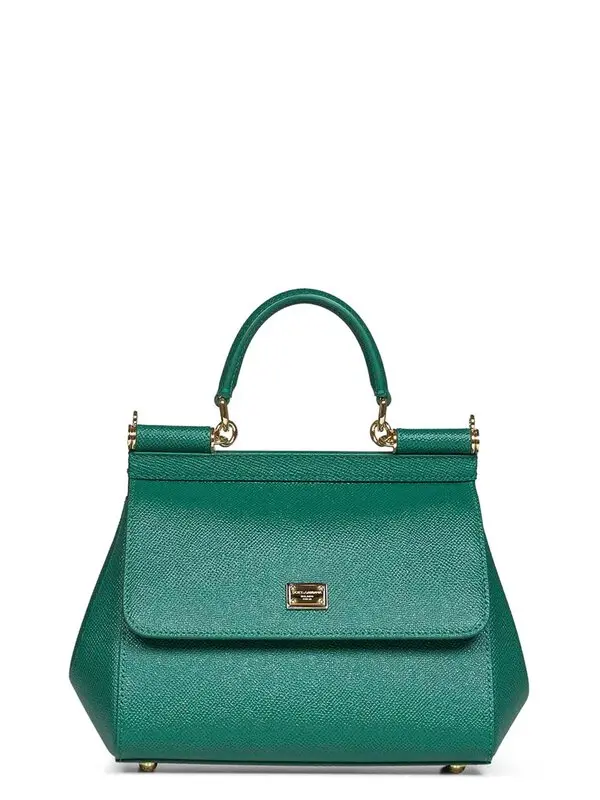 Dolce & Gabbana Mini Front Flap Bag With Double Magnet Closure - Verde