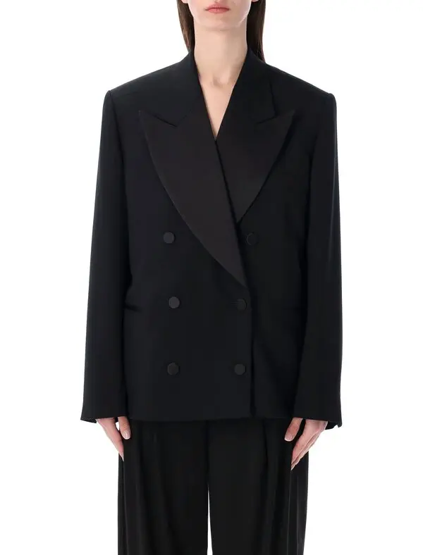 Dries Van Noten Double-breasted Wool-blend Blazer