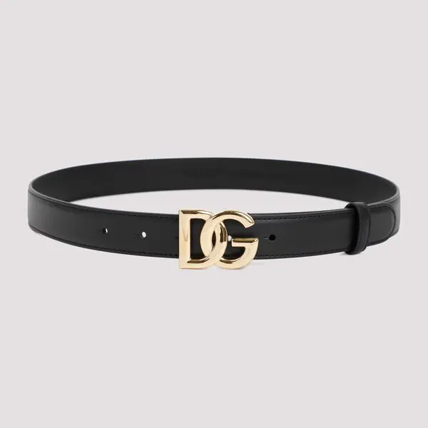 Dolce & Gabbana Logo Belt - Black
