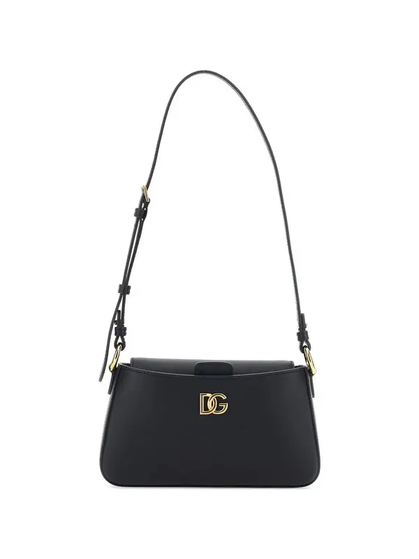 Dolce & Gabbana Mini Brass Magnetic Closure Bag - Nero