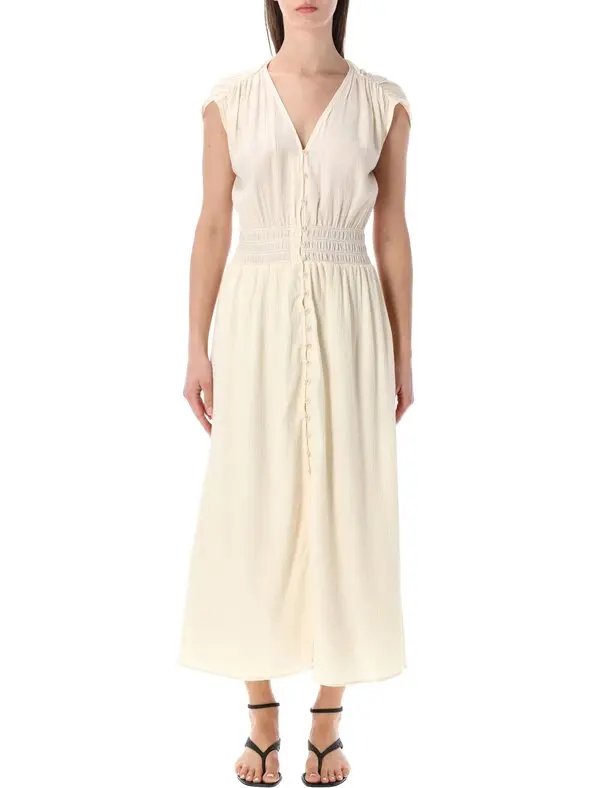 SESSUN Sleeveless Button-front Dress