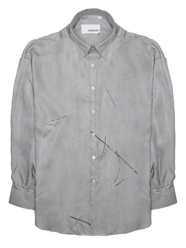 COSTUMEIN Silk Short Sleeve Shirt For