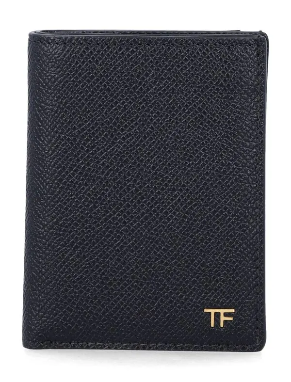 TOM FORD Premium Calf Leather Wallet For - Nero