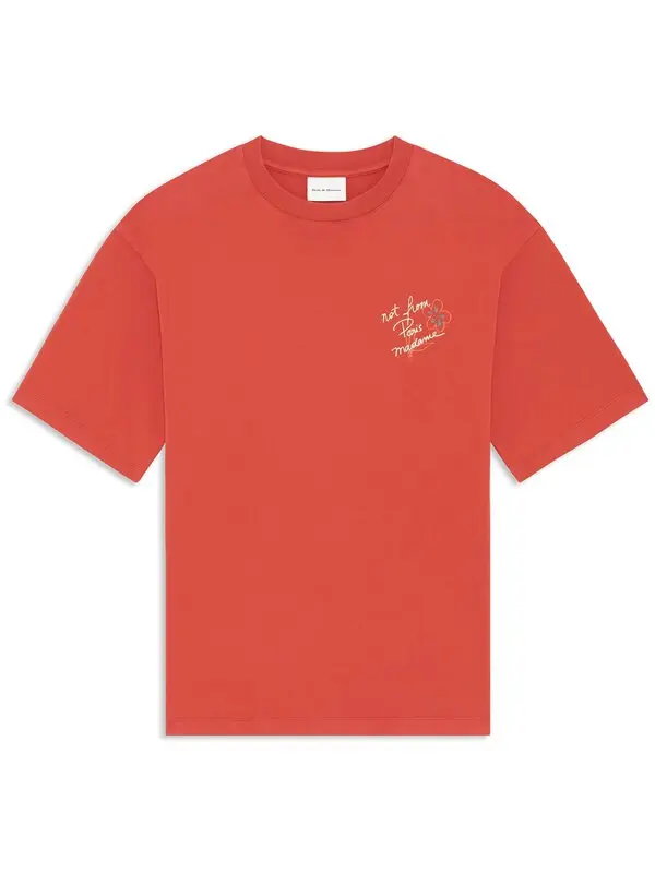 Drole De Monsieur Slogan Print T-shirt Size