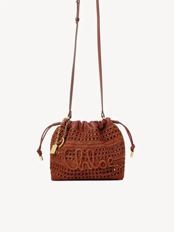 Chloé Mini Drawstring Shoulder Handbag - Marrone