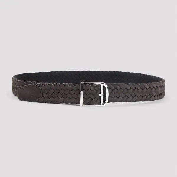 Brioni Braided Leather Belt