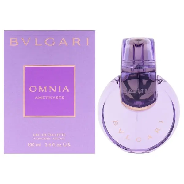 BVLGARI Omnia Amethyste Refillable Eau De Toilette Spray 3.3 Oz - Default