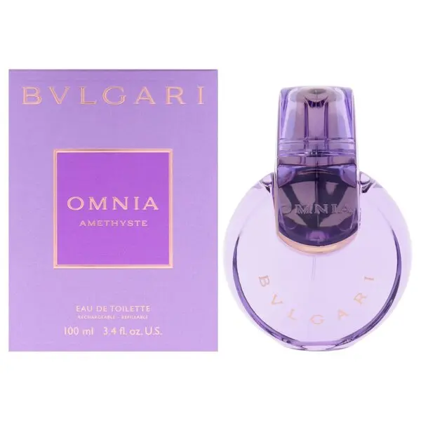 BVLGARI Omnia Amethyste Refillable Eau De Toilette Spray 3.3 Oz - Default
