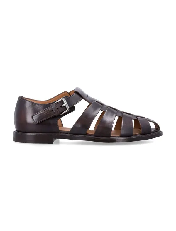 CHURCH`S Church's Fisherman 3 Strap Sandal - Tabac