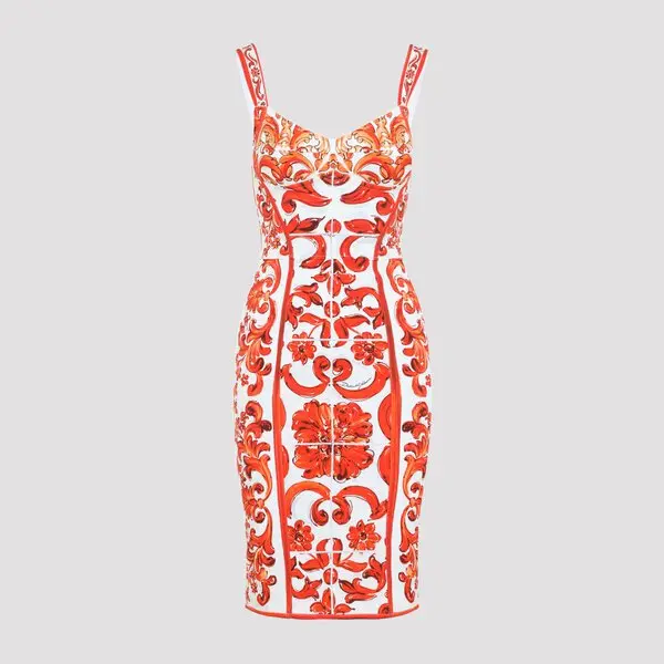 Dolce & Gabbana Printed Midi Dress - Multicolour