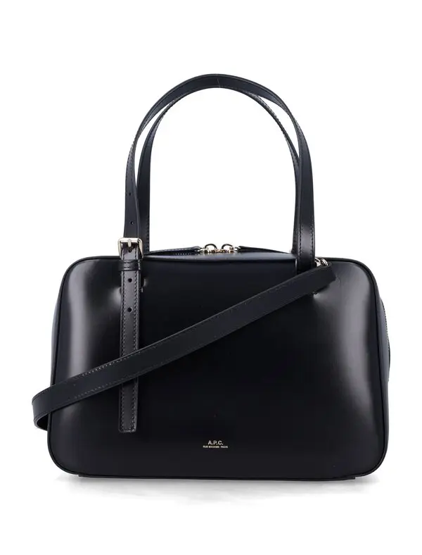 A.p.c. Mini Leather Bag - Nero