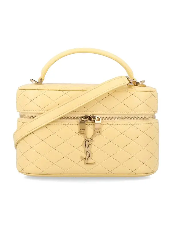 Saint Laurent Mini Quilted Handbag With Iconic Emblem