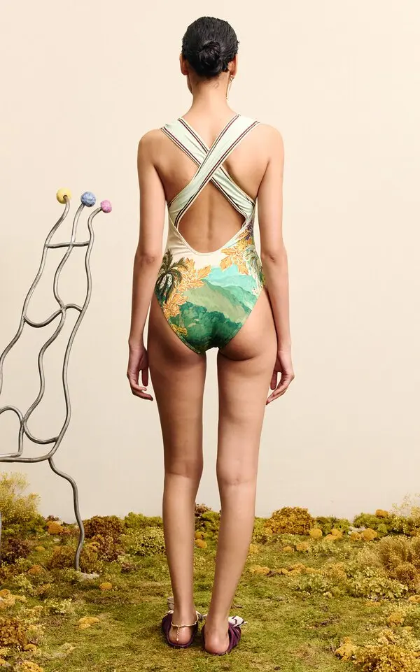ALEMAIS Printed One-piece Swimsuit