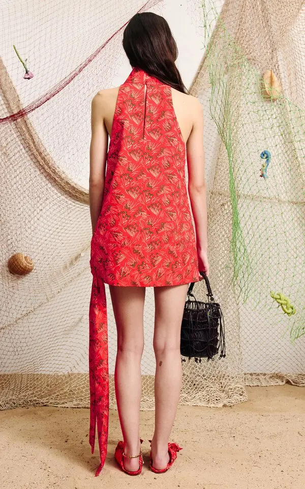 ALEMAIS Bonetta Printed Cotton Mini Dress