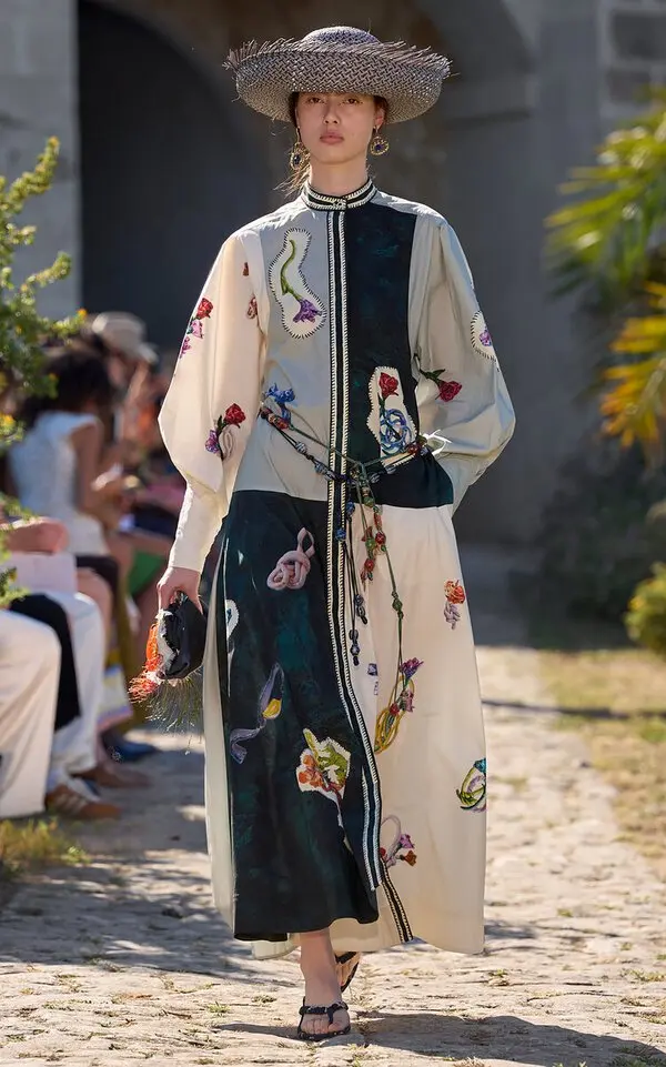 ALEMAIS Florero Cotton Maxi Shirtdress - Multi
