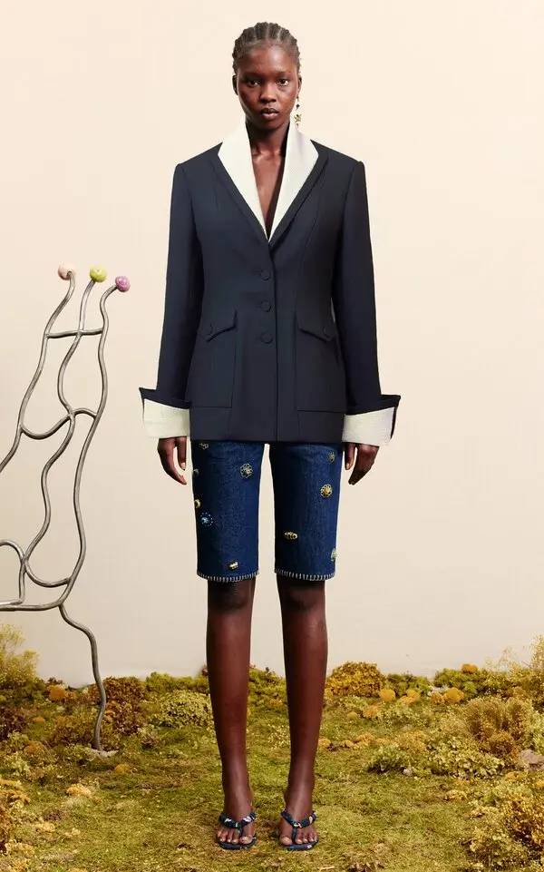 ALEMAIS Wayfairer Wool-blend Blazer - Navy