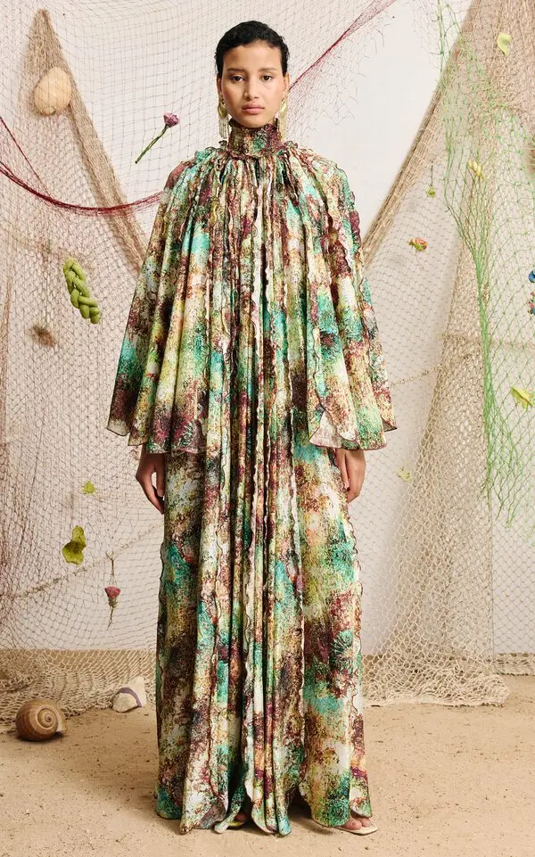 ALEMAIS Valeria Silk Maxi Dress