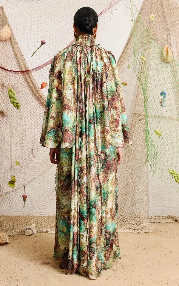 ALEMAIS Valeria Silk Maxi Dress