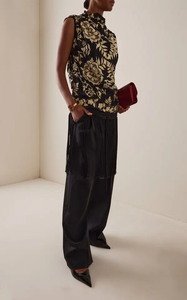 KALLMEYER Fatima Wide Leg Wool Suiting Trousers