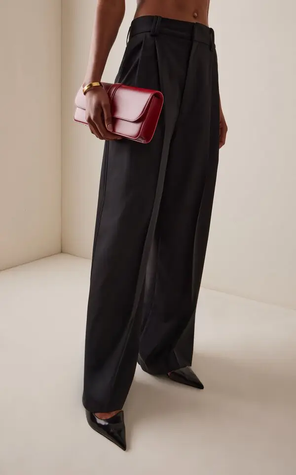 KALLMEYER Fatima Wide Leg Wool Suiting Trousers