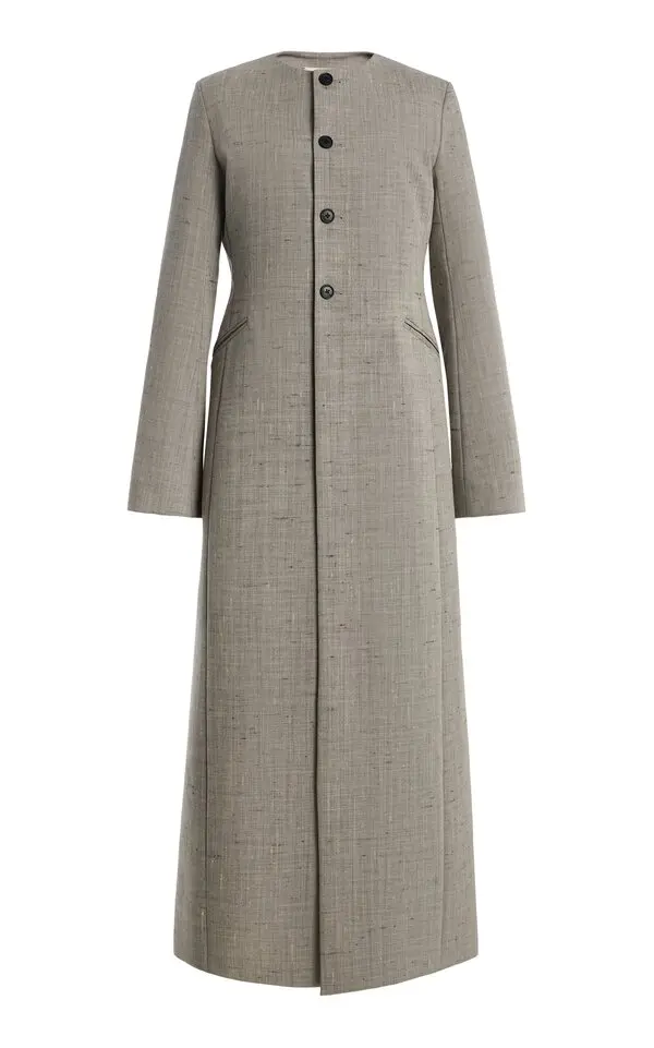 KALLMEYER Henri Speckled Wool Duster Coat