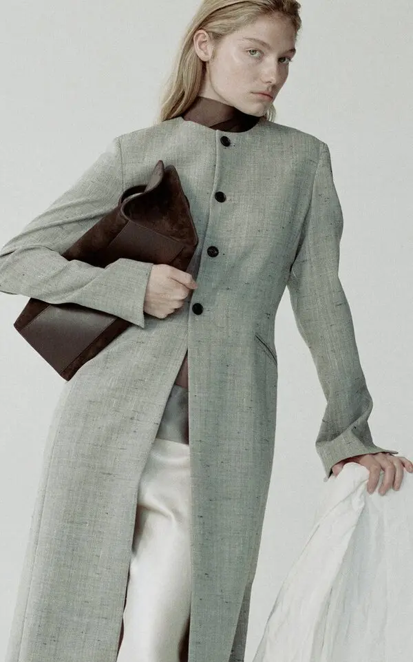 KALLMEYER Henri Speckled Wool Duster Coat