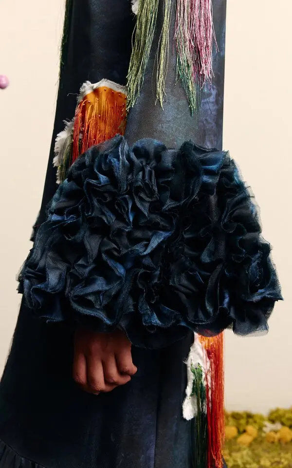 ALEMAIS Sophie Ruffled Silk Gown