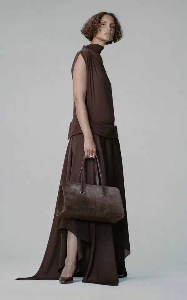 KALLMEYER Paulene Cummerbund Double Georgette Maxi Dress