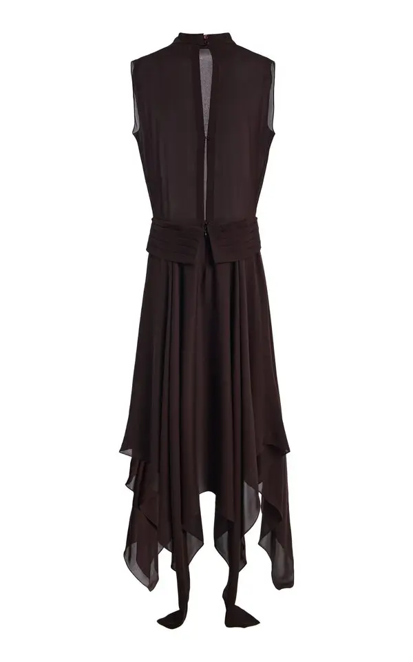 KALLMEYER Paulene Cummerbund Double Georgette Maxi Dress