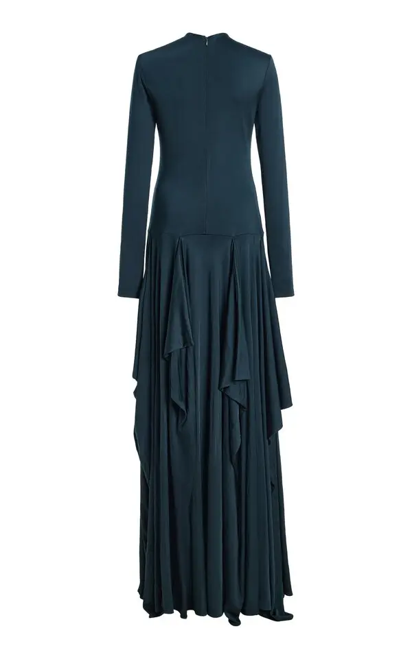 KALLMEYER Vera Cascade Liquid Jersey Maxi Dress
