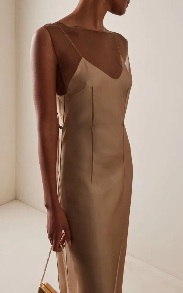 KALLMEYER Avra Silk Organza Maxi Dress