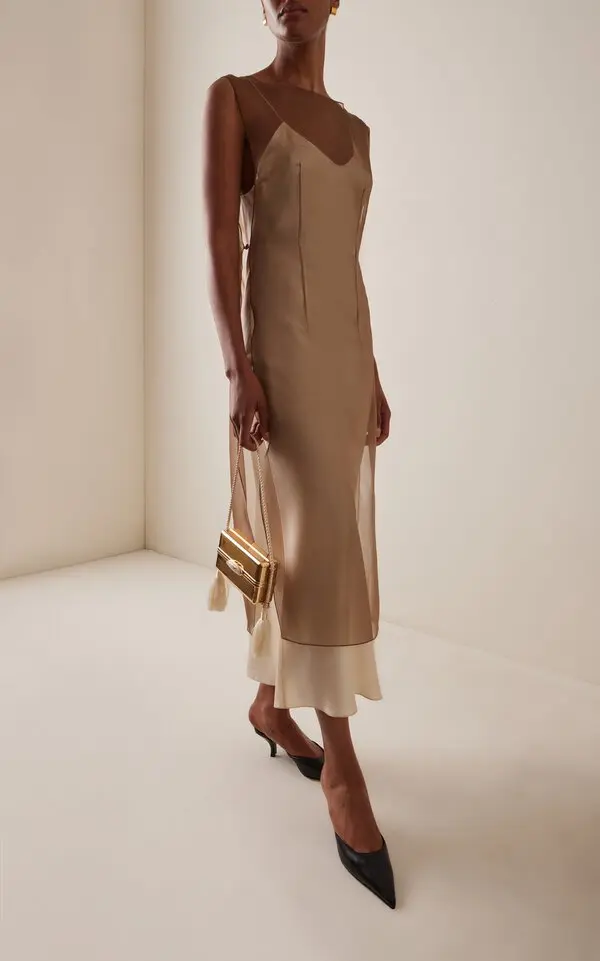 KALLMEYER Avra Silk Organza Maxi Dress