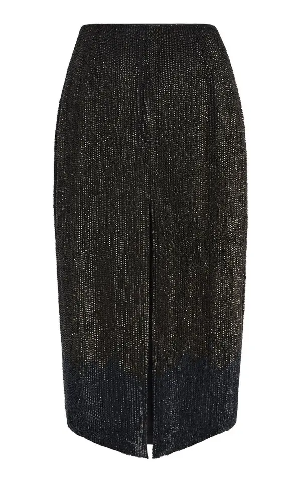 KALLMEYER Emilee Prism Sequined Pencil Maxi Skirt