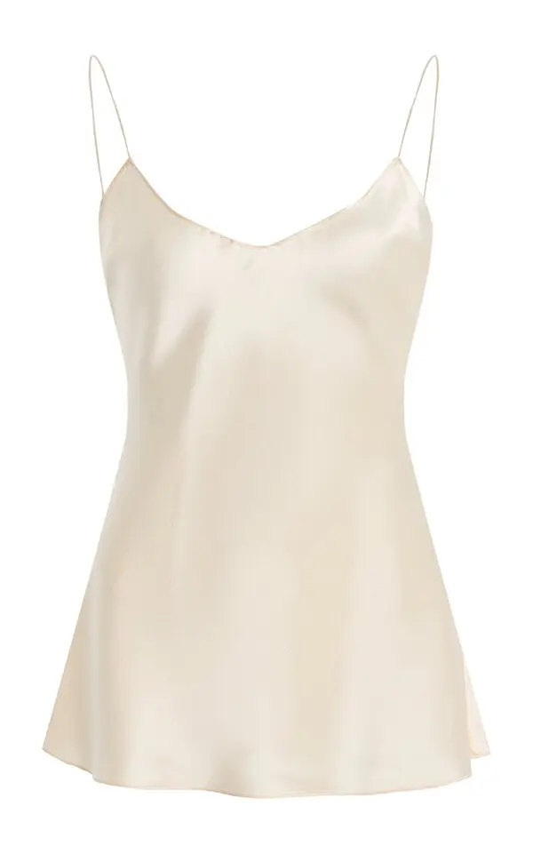 KALLMEYER Noel Bias Silk Charmeuse Top