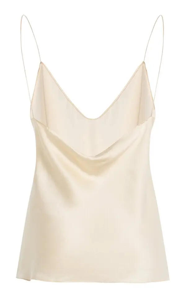 KALLMEYER Noel Bias Silk Charmeuse Top