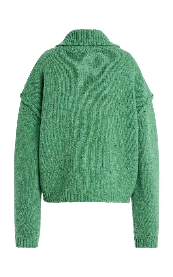 KALLMEYER Everett Funnelneck Donegal Wool Sweater