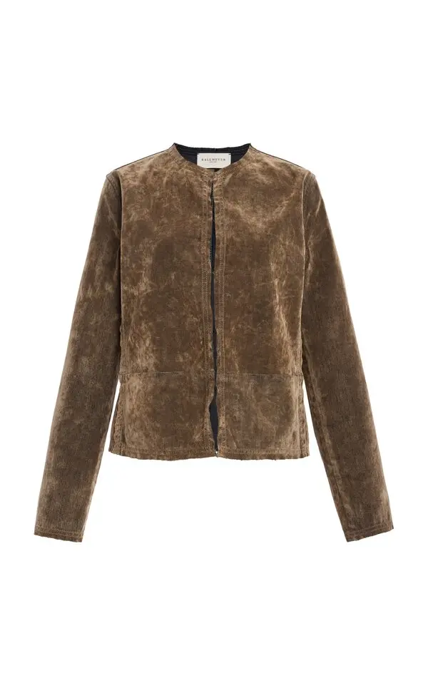 KALLMEYER Tillie Flocked Denim Shrunken Jacket