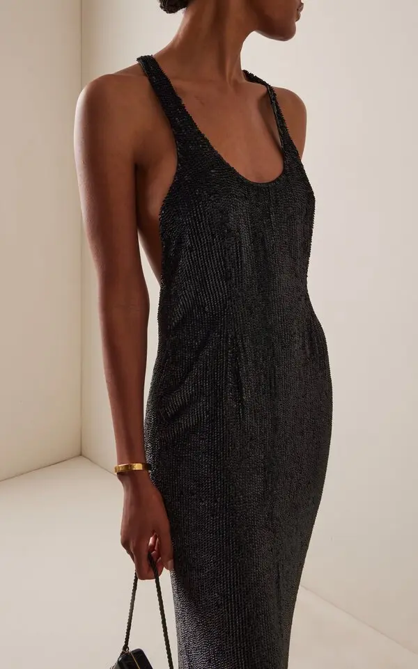 KALLMEYER Ivy Prism Sequined Halter Maxi Dress