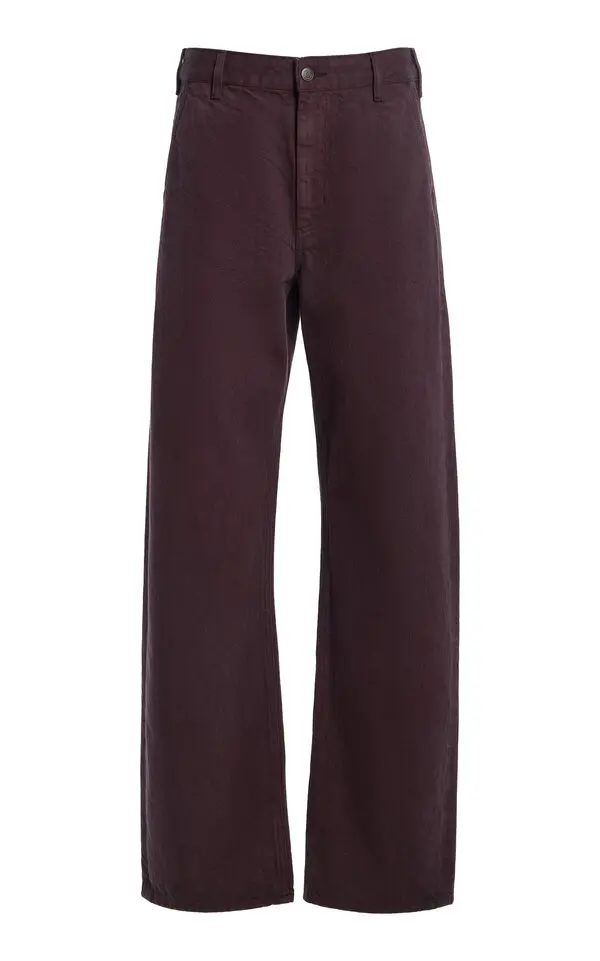 KALLMEYER Column Cotton-denim Straight Leg Pants
