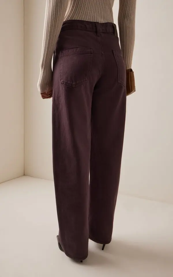 KALLMEYER Column Cotton-denim Straight Leg Pants