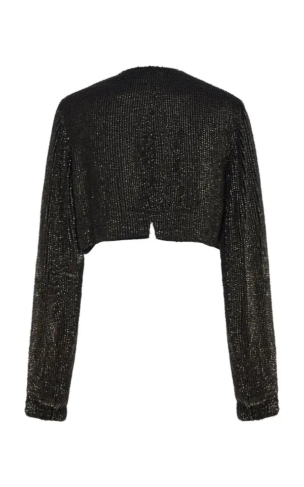 KALLMEYER Elara Prism Sequined Cropped Jacket