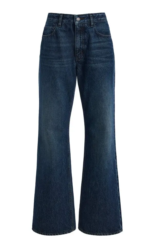 KALLMEYER Haley Flared Cotton Denim Pants
