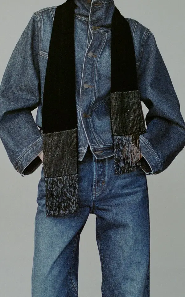 KALLMEYER Haley Flared Cotton Denim Pants