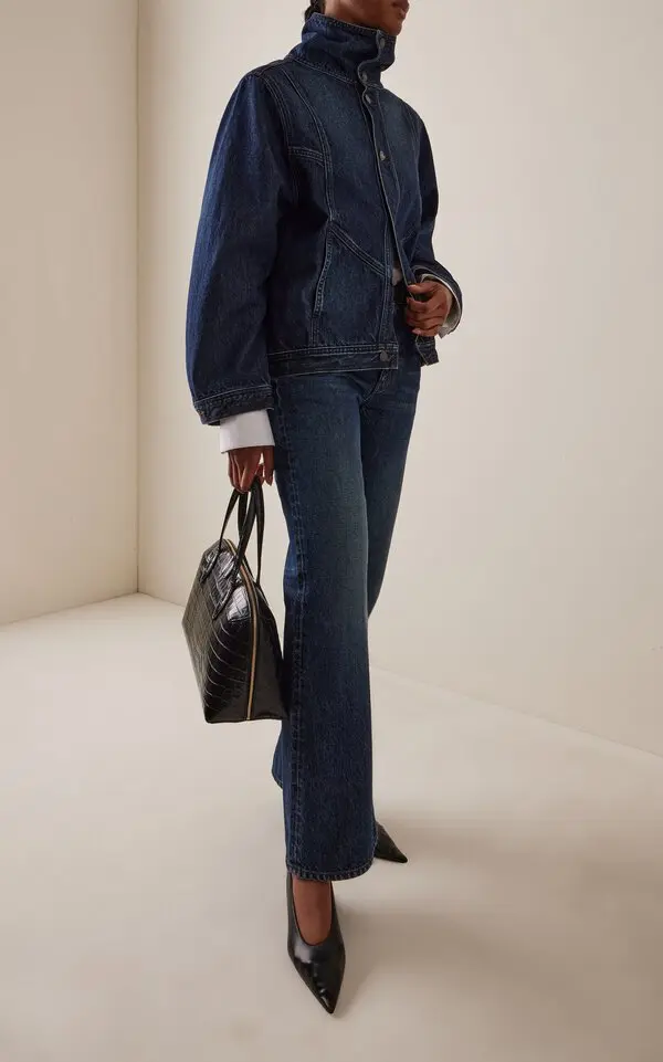 KALLMEYER Haley Flared Cotton Denim Pants