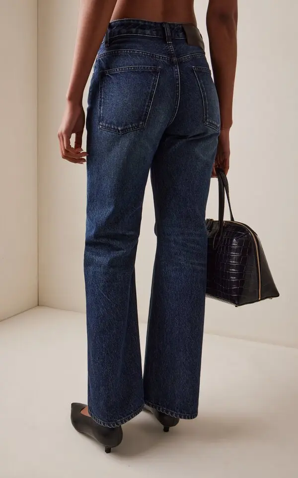 KALLMEYER Haley Flared Cotton Denim Pants