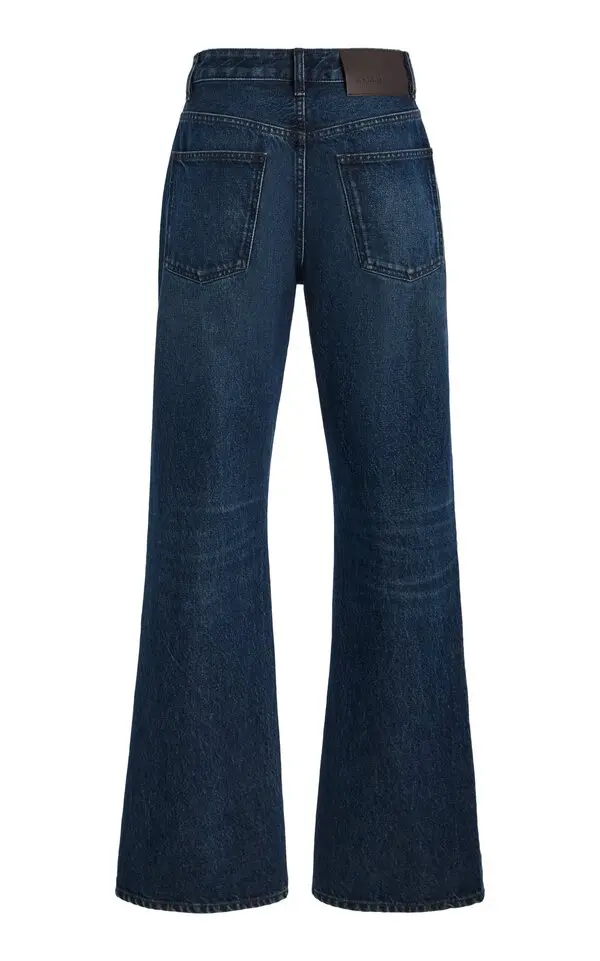 KALLMEYER Haley Flared Cotton Denim Pants